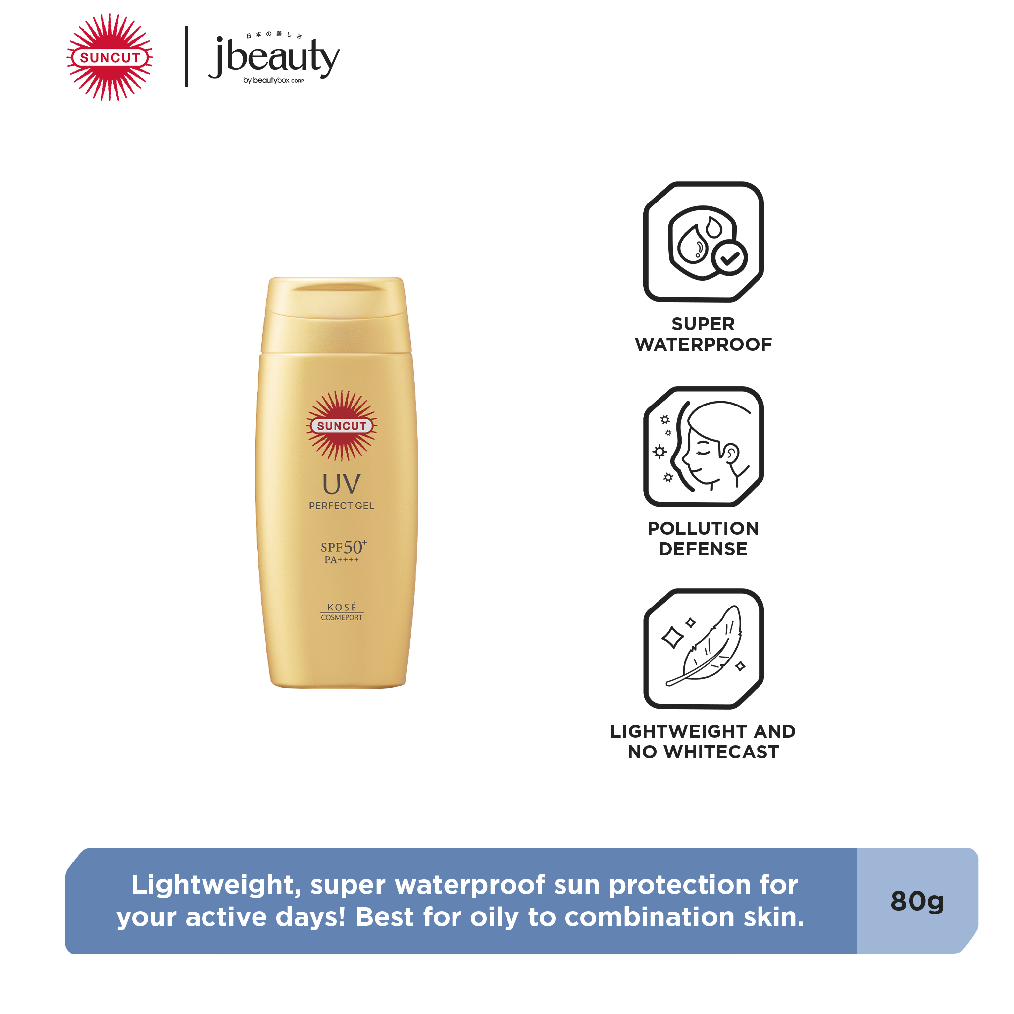 KOSE COSMEPORT Suncut UV Perfect Gel N – Beautybox Corp. Online